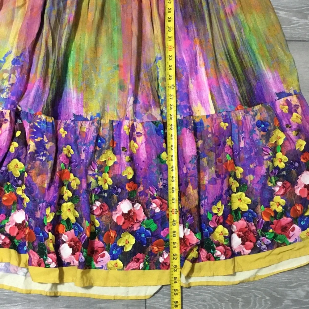 ashilda | Dresses | Ashilda Multicolor Floral Patchwork Artsy Modest ...